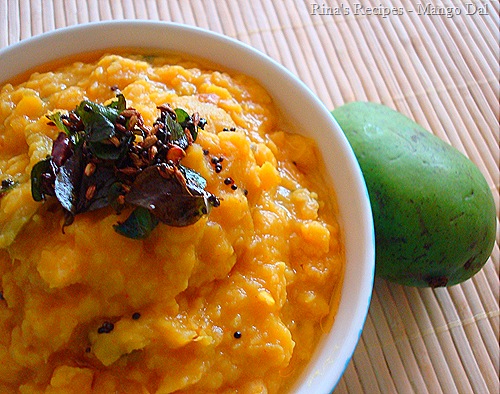 Rina's Recipes: Mango Dhal - Andhra's Favourite